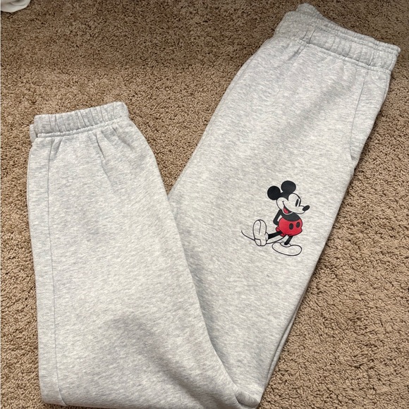 Disney | Pants & Jumpsuits | Disney Gray Sweatpants With Mickey Mouse ...